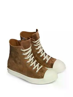 Rick Owens Temple Lace-up High-top Sneakers - Brown