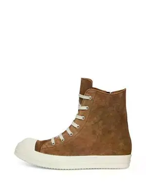Rick Owens Temple Lace-up High-top Sneakers - Brown
