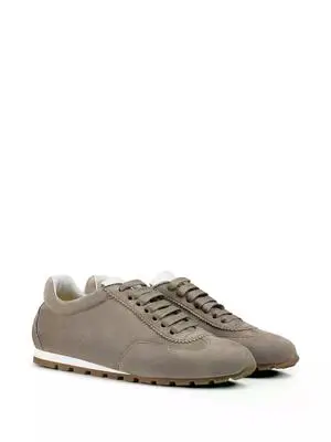 DOUCAL'S Suede Low Top Sneakers - Neutrals