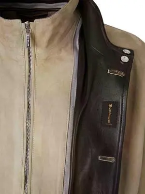MOORER Button Zip Jacket