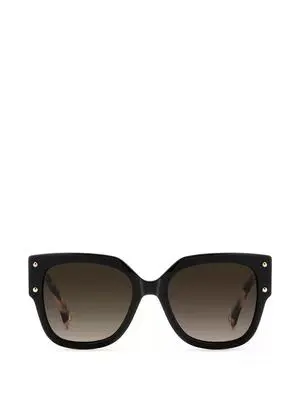 Carolina Herrera Studded Square Frame Sunglasses - Black