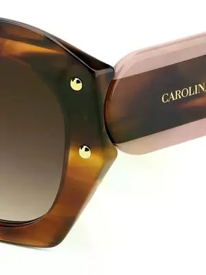 Carolina Herrera Geometric-frame Sunglasses