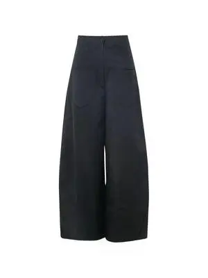 KUMANN YHJ High-rise Wide-leg Trousers - Black