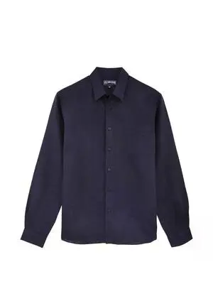 Vilebrequin Chest-pocket Linen Shirt - Blue