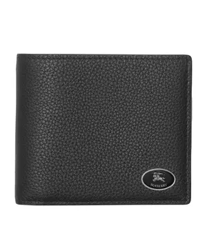 Burberry Leather Cotswolds Bifold Wallet - Black