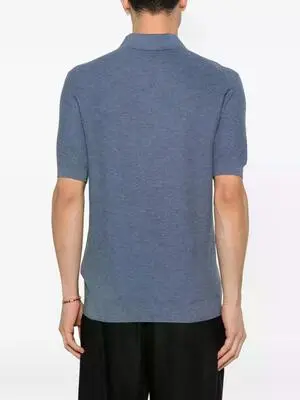 Eric Bompard Piqué-knit Polo Shirt - Blue