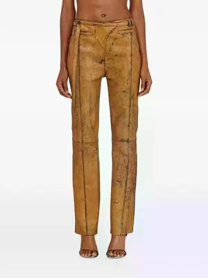 DIESEL® L-croc Leather Trousers
