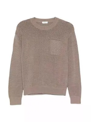 Peserico Open Knit Crew Neck Sweater