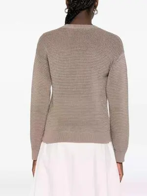 Peserico Open Knit Crew Neck Sweater