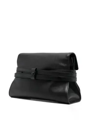 Moschino Leather Buckle Shoulder Bag