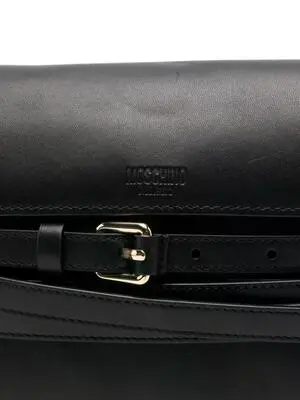 Moschino Leather Buckle Shoulder Bag