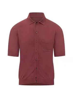 RAKKI Chest-pocket Knitted Shirt