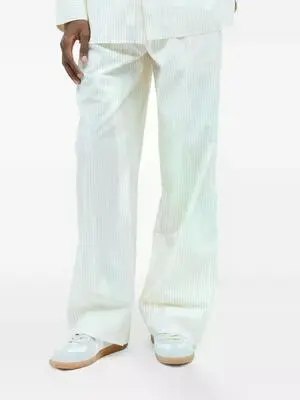 TEKLA Striped Tie-waist Trousers