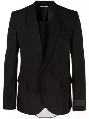 Valentino Garavani Logo-patch Single-breasted Blazer