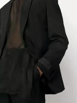 Valentino Garavani Logo-patch Single-breasted Blazer