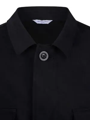 Boglioli Buttoned Flap Jacket - Blue