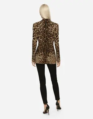 Dolce & Gabbana Leopard-print Turlington Jacket