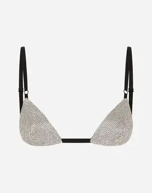 Dolce & Gabbana Mesh Bra - Crystal
