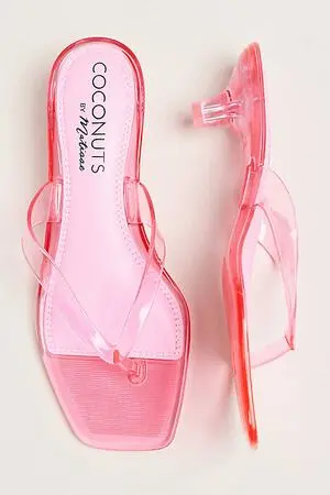 Matisse Margo Thong Kitten Heel Sandals - Pink