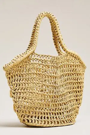 L*Space Alba Raffia Shell Tote
