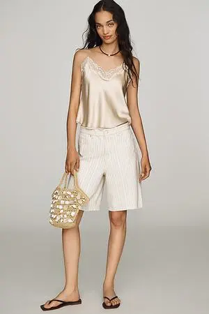 L*SPACE L Space Alba Raffia Shell Tote