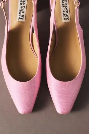 Badgley Mischka Oaklee Slingback Pointed Toe Pumps - Pink