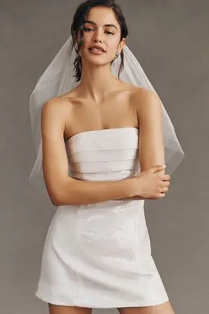 TWIGS & HONEY Triple Tier Short Veil
