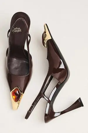 Jeffrey Campbell Sorcerer Slgback Heels - Brown