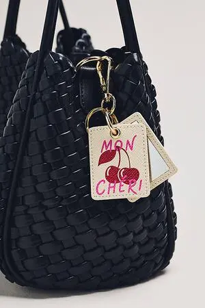 POSH TECH Mirror Bag Charm - Pink Pattern
