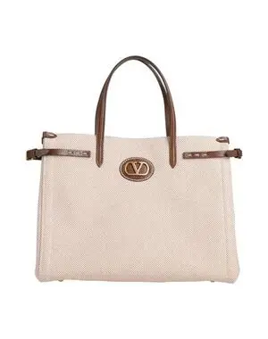 Valentino Garavani Handbag Light Brown Textile Fibers - Beige