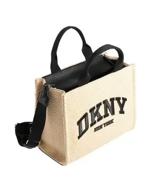 Dkny Handbag In Raffia And Gabardine