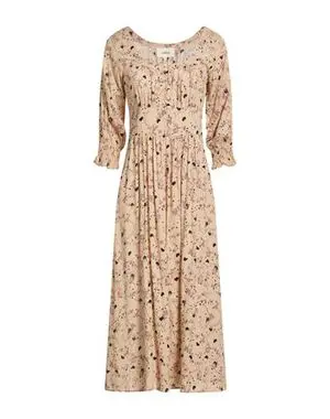 Ba&sh Midi Dress Blush Size Viscose - Pink