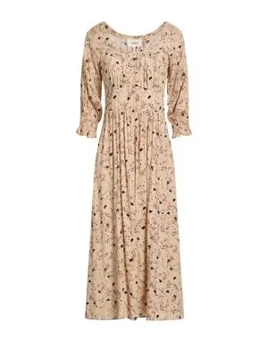 Ba&sh Flared Floral-print Midi Dress
