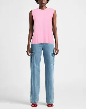 DRUMOHR Basic Sleeveless Tee - Pink
