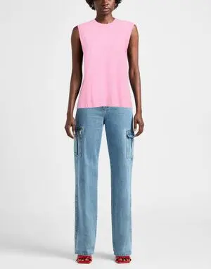 DRUMOHR Basic Sleeveless Tee - Pink