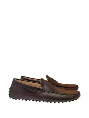 TOD'S Leather Penny Loafer - Brown