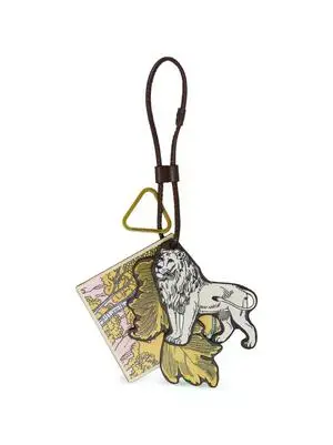 INOUI EDITIONS Histoire Diamond-shape Graphic Keychain - Brown
