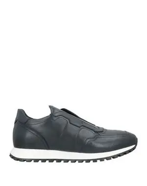 CERRUTI 1881 Cow Leather Slip-on Sneakers - Blue