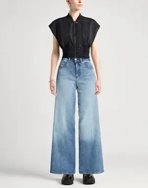 DIESEL® High Waisted Wide-leg Jeans With Faded Wash