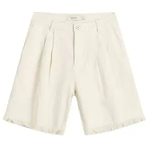 BRAM'S FRUIT Twill Shorts With Distressed Hem