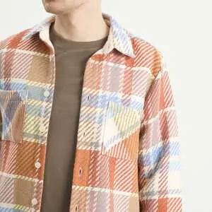 WAX LONDON Whiting Bude Check Overshirt - Pastel Multi