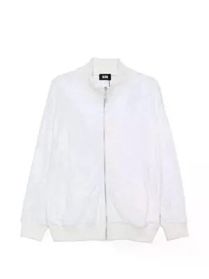 Gcds Textured Zip-fastening Jacket - White