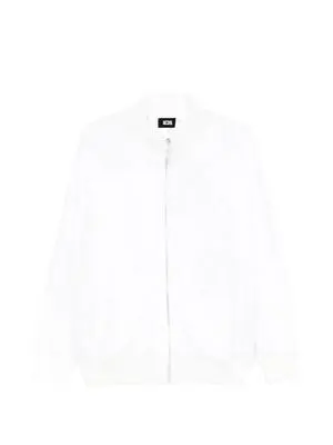 Gcds Textured Zip-up Jacket - White
