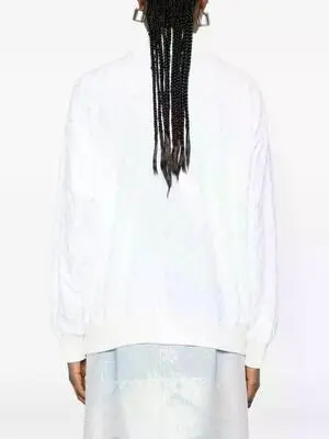 Gcds Textured Zip-up Jacket - White