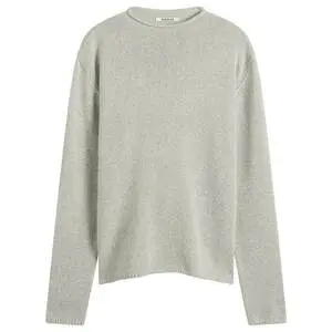 Auralee Cashmere Silk Melange Knit Jumper - Mix Mint Gray