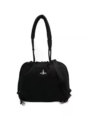 VIVIENNE WESTWOOD Small Hilary Orb-detail Drawstring Bucket Bag - Black