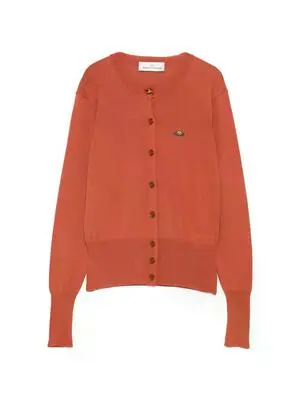 VIVIENNE WESTWOOD Button-fastening Cardigan - Orange