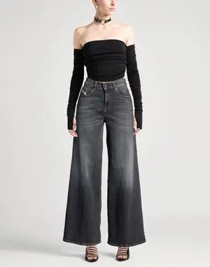 DIESEL® Wide-leg Denim Jeans - Black