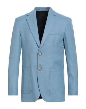 JOHNNY LAMBS Blazer Azure Size Polyester, Wool - Blue