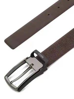 Boggi Milano Reversible Leather Belt - Brown